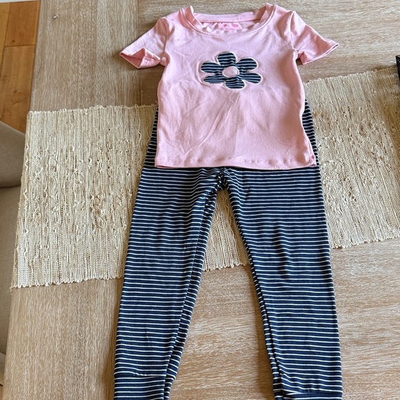 Penelope Mack | Pajamas | Penelope Mack Pink Floral Top And Striped ...